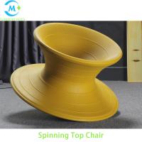 China OEM Custom Rotational Molding Spinning Top Balance Chair, Indoor Outdoor Playground Sensory Training Stool for sale