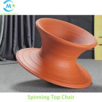 China OEM Custom Rotational Molding Spinning Top Balance Chair, Indoor Outdoor Playground Sensory Training Stool for sale