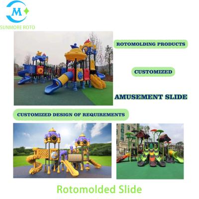 China SUNMORE Custom Rotomolded Kids Play Slide, Outdoor Combined Playground Equipment for Kindergarten & Park for sale