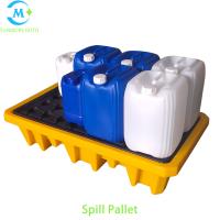 China SUNMORE Rotomolded Plastic Spill Containment Pallet, Leakproof Drum Spill Pallet for Chemical Industry Storage for sale