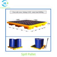 China SUNMORE Heavy Duty Rotomolded HDPE Spill Containment Pallet, quare Leakproof Tray with 4000kg Static Load for sale