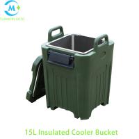 China SUNMORE 15L Rotomolded Insulated Cooler Bucket, Stainless Steel Liner Thermal Food Storage Container for Catering & Outdoor Use for sale