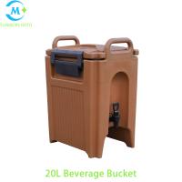 China OEM 20L Rotational Molding Insulated Beverage Bucket, Leakproof Thermal Drink Dispenser with Tap Spigot for sale