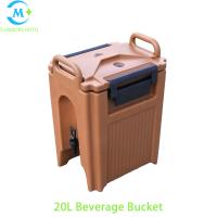 China OEM 20L Rotational Molding Insulated Beverage Bucket, Leakproof Thermal Drink Dispenser with Tap Spigot for sale