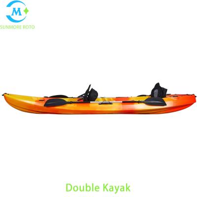 China SUNMORE Rotomolded Double Sit On Top Kayak, Gradient HDPE Two Person Touring Kayak for Couple Family Water Recreation for sale