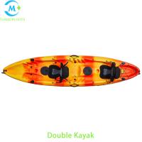 China SUNMORE Rotomolded Double Sit On Top Kayak, Gradient HDPE Two Person Touring Kayak for Couple Family Water Recreation for sale