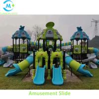 China OEM Rotational Molding Outdoor Play Slide, Colorful Plastic Integrated Children Playground Equipment for sale