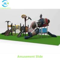 China OEM Rotational Molding Outdoor Play Slide, Colorful Plastic Integrated Children Playground Equipment for sale