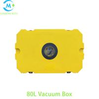 China SUNMORE 80L Rotomolded Vacuum Insulated Cooler Box, Wheeled HDPE Long Lasting Ice Retention Vacuum Box for Outdoor Seafood Transport for sale