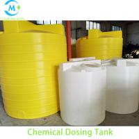 China SUNMORE Rotomolded Chemical Dosing Tank, Corrosion Resistant HDPE Plastic Mixing Tank for Water Treatment Chemical Storage for sale