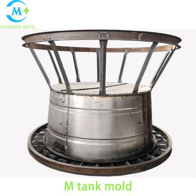 China SUNMORE Factory Heavy Duty M Tank Rotomould, Integrated Welding Rotational Mold For Large Capacity HDPE Plastic Tank for sale