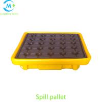 China OEM Rotational Molding Spill Pallet, Anti-Corrosion HDPE Chemical Drum Leak Containment Tray For Warehouse Factory for sale