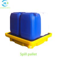 China OEM Rotational Molding Spill Pallet, Anti-Corrosion HDPE Chemical Drum Leak Containment Tray For Warehouse Factory for sale