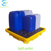 China OEM Rotational Molding Spill Pallet, Anti-Corrosion HDPE Chemical Drum Leak Containment Tray For Warehouse Factory for sale