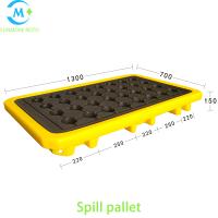 China SUNMORE Factory Large Capacity 83L Sump Spill Tray, Rectangular Rotomolded Anti-Corrosion Oil Drum Containment Pallet For Chemical Plant for sale