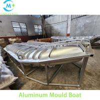 China SUNMORE Custom Welded Aluminum Rotomolding Boat Mold, Integral Reinforced Frame Rotational Mould For HDPE Plastic Fishing Boat Manufacturing for sale