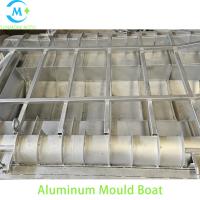 China SUNMORE Large Length Integral Welded Aluminum Rotomold Boat Mold, Streamline Hull Rotational Mould For Long HDPE Aquaculture Fishing Boat Production for sale
