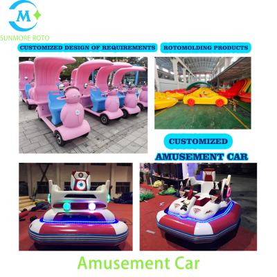 China SUNMORE Multi-Style Rotomolded HDPE Electric Amusement Car, Custom Color Parent-Child Ground Play Amusement Car For Scenic Plaza Playground for sale
