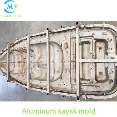 China SUNMORE Factory Thickened Aluminum Rotomolded Kayak Mold, Custom Size Canoe Rotational Mould For Water Sport Boat for sale