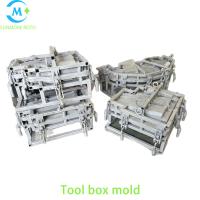 China SUNMORE Thickened Cast Aluminum Rotomolded Tool Box Mold, Custom Size Plastic Storage Case Rotational Mould For Hardware Equipment Box Production for sale