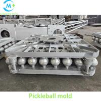 China SUNMORE Multi-Cavity Cast Aluminum Rotomolded Pickleball Mold, Custom Size Plastic Pickleball Rotational Mould For Sports Ball Production for sale