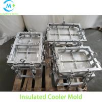 China SUNMORE Factory Thickened Cast Aluminum Rotomolded Cooler Mold, Custom Size Seafood Transport Insulated Box Rotational Mould for sale