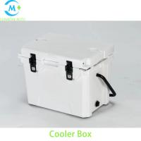 China OEM One-Piece Rotational Molding Plastic Cooler Box, Long Heat Preservation HDPE Ice Cooler For Beach Picnic Travel for sale
