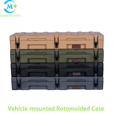 China SUNMORE Thickened Rotomolded HDPE Vehicle-Mounted Storage Case, Multi-Color Waterproof Shockproof Plastic Car Tool Box For Off-Road Camping Outdoor Equipment Storage for sale