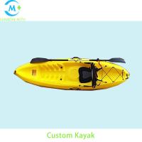 China OEM Custom Color Pattern Rotational Molding Sit-On-Top Kayak, Thickened HDPE Double Person Fishing Kayak For Water Sports for sale