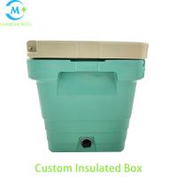 China SUNMORE Custom Rotomolded HDPE Insulated Cooler Box, Long Cold Retention Sealed Portable Ice Chest For Camping Picnic Seafood Fresh Transport for sale