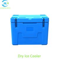 China OEM Custom Capacity Rotomolded Dry Ice Cooler, Long Heat Preservation Insulated Plastic Cooler Box For Logistics Cold Chain Delivery for sale