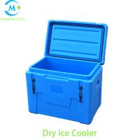 China OEM Custom Capacity Rotomolded Dry Ice Cooler, Long Heat Preservation Insulated Plastic Cooler Box For Logistics Cold Chain Delivery for sale