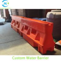 China Sunmore Rotomolded Plastic Water Filled Traffic Barrier, Hollow Fillable Water Barrier For Road Construction Safety Isolation for sale