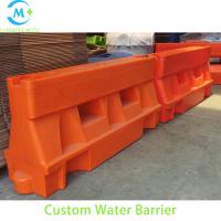China Sunmore Rotomolded Plastic Water Filled Traffic Barrier, Hollow Fillable Water Barrier For Road Construction Safety Isolation for sale