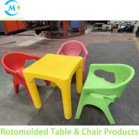 China Custom Steel Frame Rotomolding Table And Chair Mold, Thick Cast Aluminum Rotational Mould For Kids PE Plastic Table Chair Set Manufacturing for sale