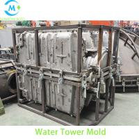 China OEM Custom Horizontal Water Tank Cast Aluminum Rotomold, Anti-Deformation Welded Steel Frame Mould For LLDPE Rectangular Plastic Water Storage Tank for sale