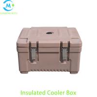 China Custom 10-15L Food Grade Insulated Cooler Box, Stainless Steel Inner Liner Rotomolded Waterproof Thermal Box For Restaurant Food Transport for sale