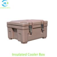 China Custom 10-15L Food Grade Insulated Cooler Box, Stainless Steel Inner Liner Rotomolded Waterproof Thermal Box For Restaurant Food Transport for sale