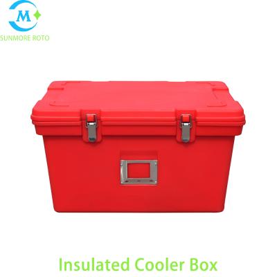 China SUNMORE ROTO OEM Custom 31L Rotomolded Insulated Cooler Box, Food Grade LLDPE Waterproof Thermal Storage Box For Catering Seafood Cold Chain Transport for sale