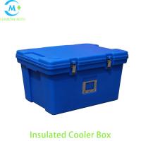China Custom 31L Food Grade Insulated Cooler Box, One-Piece Seamless Rotomolded Waterproof Box For Central Kitchen Food Delivery for sale