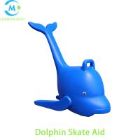 China SUNMORE ROTO OEM Custom Dolphin Shaped Skate Aid, One-Piece Rotomolded PE Ice Skating Trainer Helper For Kids Ice Rink for sale