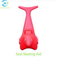 China OEM Cartoon Seal Rotomolded Skating Aid, Anti-Crack Cold Resistant PE Ice Skate Trainer For Indoor Ice Park for sale