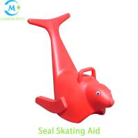 China OEM Cartoon Seal Rotomolded Skating Aid, Anti-Crack Cold Resistant PE Ice Skate Trainer For Indoor Ice Park for sale