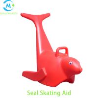 China OEM Cartoon Seal Rotomolded Skating Aid, Anti-Crack Cold Resistant PE Ice Skate Trainer For Indoor Ice Park for sale