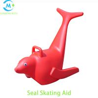 China OEM Cartoon Seal Rotomolded Skating Aid, Anti-Crack Cold Resistant PE Ice Skate Trainer For Indoor Ice Park for sale
