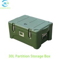 China SUNMORE ROTO 30L Non-Partition Rotomolded Insulated Storage Box, One-Piece Seamless LLDPE Catering Cold Transport Box, Waterproof Sealed Kitchen Food Protection Container for sale