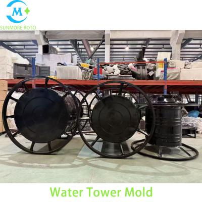 China SUNMORE ROTO OEM Custom Rotomolding Water Tower Iron Mold, Thick Welded Steel Rotational Mould For Plastic Water Storage Tank Manufacturing for sale