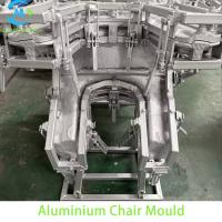 China SUNMORE ROTO Custom Cast Aluminum Rotomolding Chair Mould With Integral Lifting Frame & Multi-Point Quick Clamps, OEM Hollow Plastic Leisure Garden Seat Rotational Molding Mold for sale