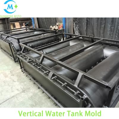 China OEM Drawing Custom Vertical Water Tank Rotational Mould, Cast Steel Industrial Water Tank Roto Mold With Lifting Frame for sale