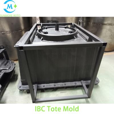 China Industrial Chemical IBC Tote Custom Cast Steel Rotomold, IBC Tank Mould Fit All Shuttle Rotomolding Machines for sale